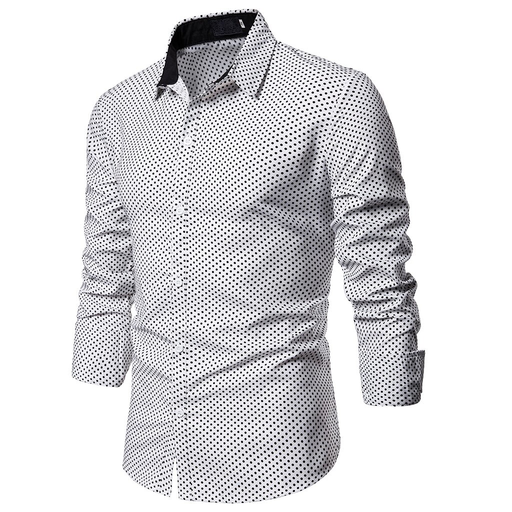 HEFLASHOR Casual Smart Mannen Shirt Top Herfst Lan... – Grandado