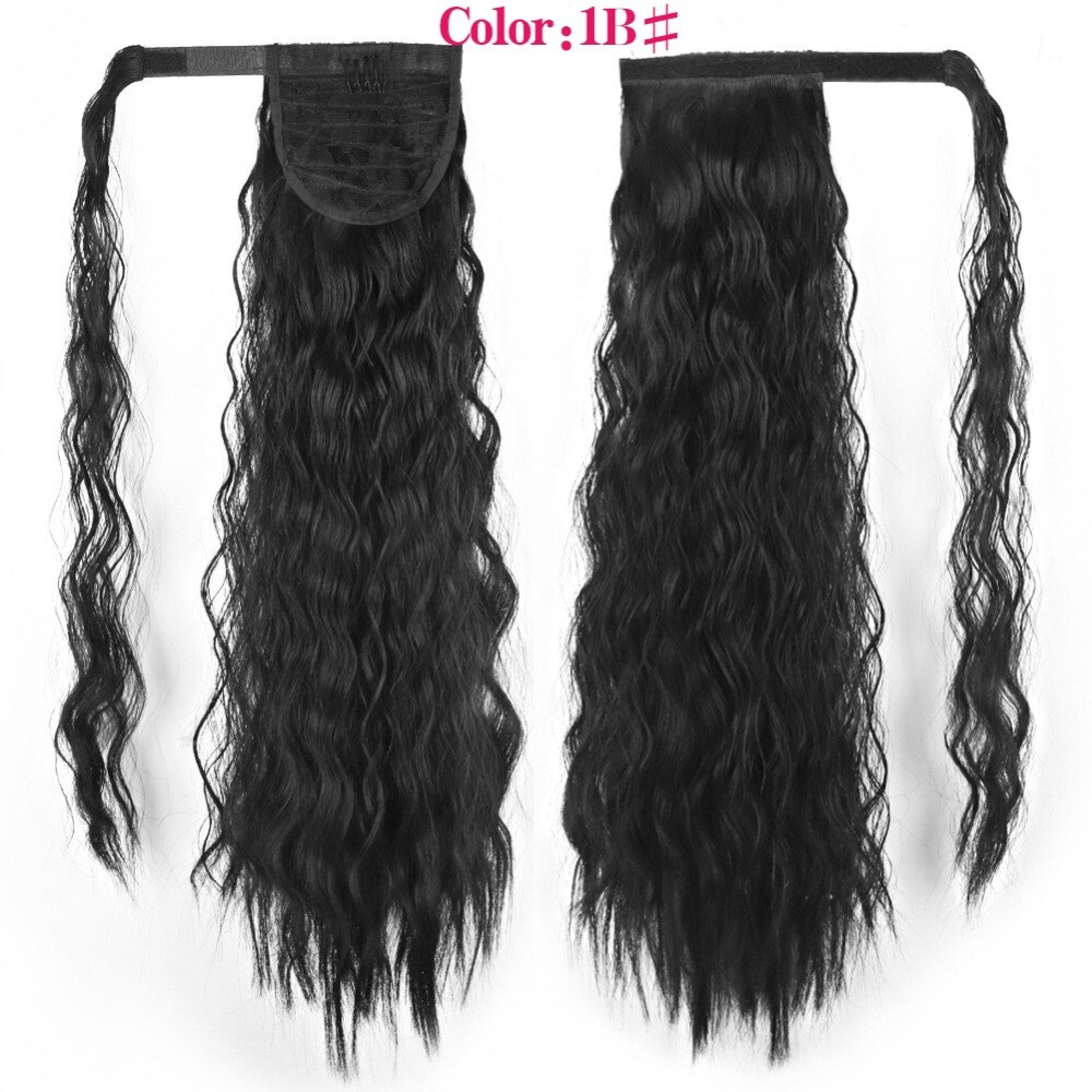 Long Yaki Deep Wave Ponytail Extension Magic Paste... – Vicedeal