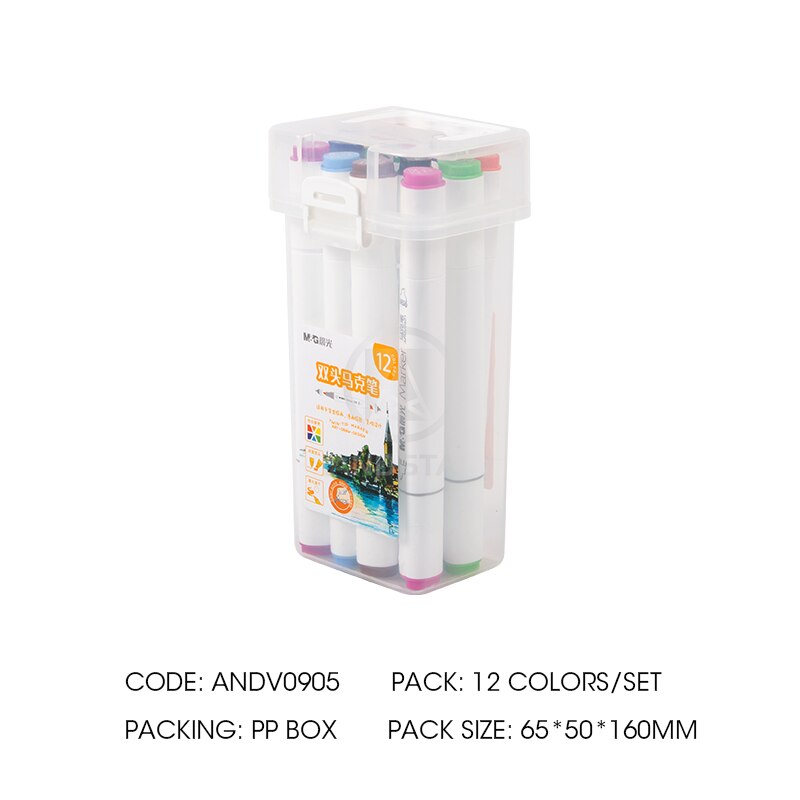 M&G 12/24/36/48/80/108 Colors Dual-tip Art Mar... – Vicedeal