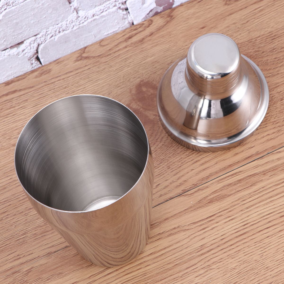 1 Set 12pcs Stainless Steel Cocktail Kit Wooden Ba... – Grandado