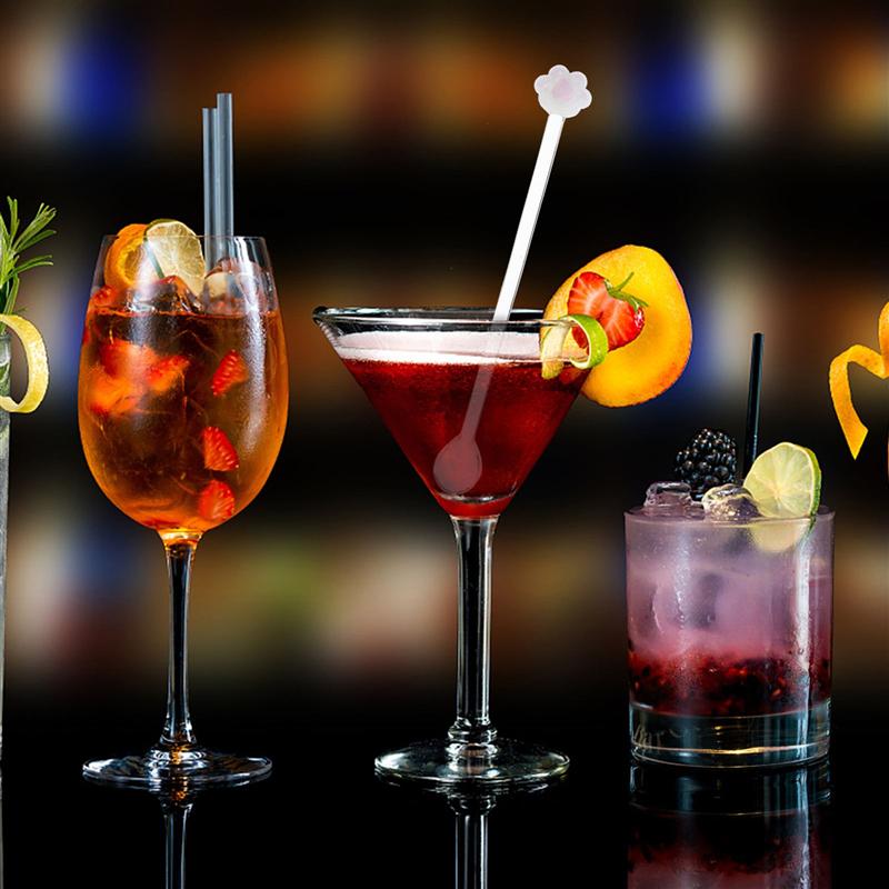 1 Set Glazen Roerstokje En Lepel Kat Poot Cocktail... – Grandado