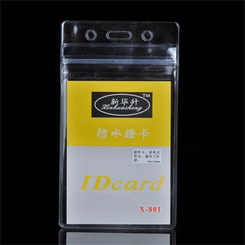 10 PCs Clear Plastic Vertical Waterproof Name Tag ... – Vicedeal