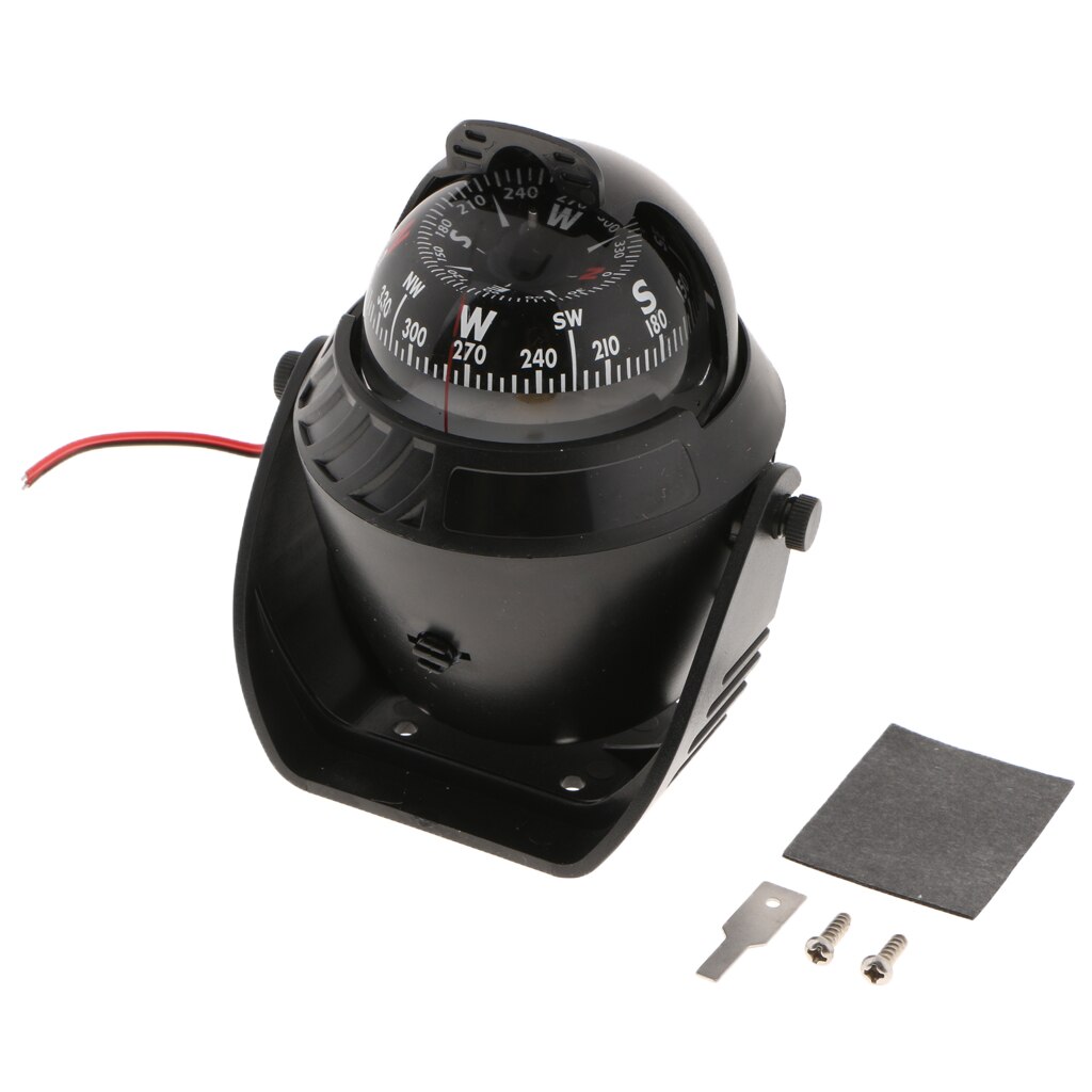 Electronic Digital Car Compass LED Light Direction... – Grandado