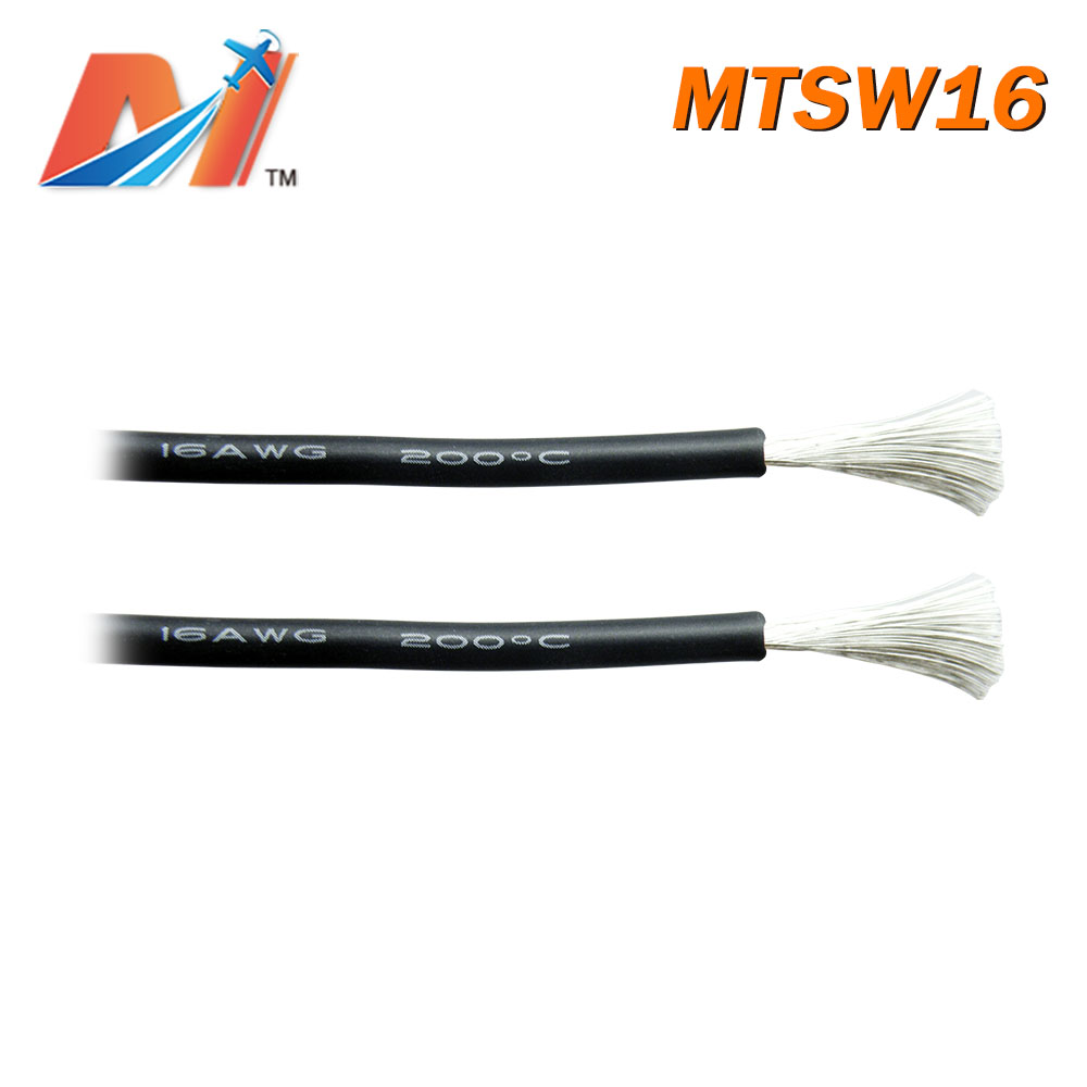 Maytech (1Meter) Power Silicon Draad AWG16 Zwarte ... – Vicedeal