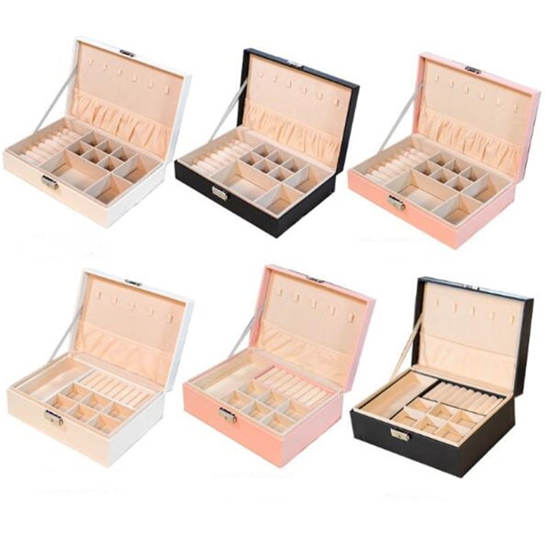 Large Jewelry Box Single/Double/3 layers Dressing ... – Grandado