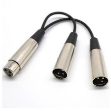 BWQ YXM-121 XLR3F to Dual XLR3M Y Cable – Grandado