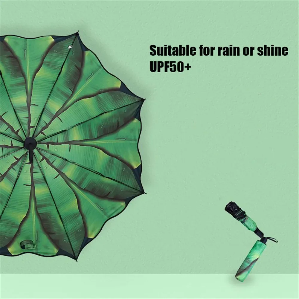 Folding Parasol Umbrella for Men Women Rain and Su... – Vicedeal