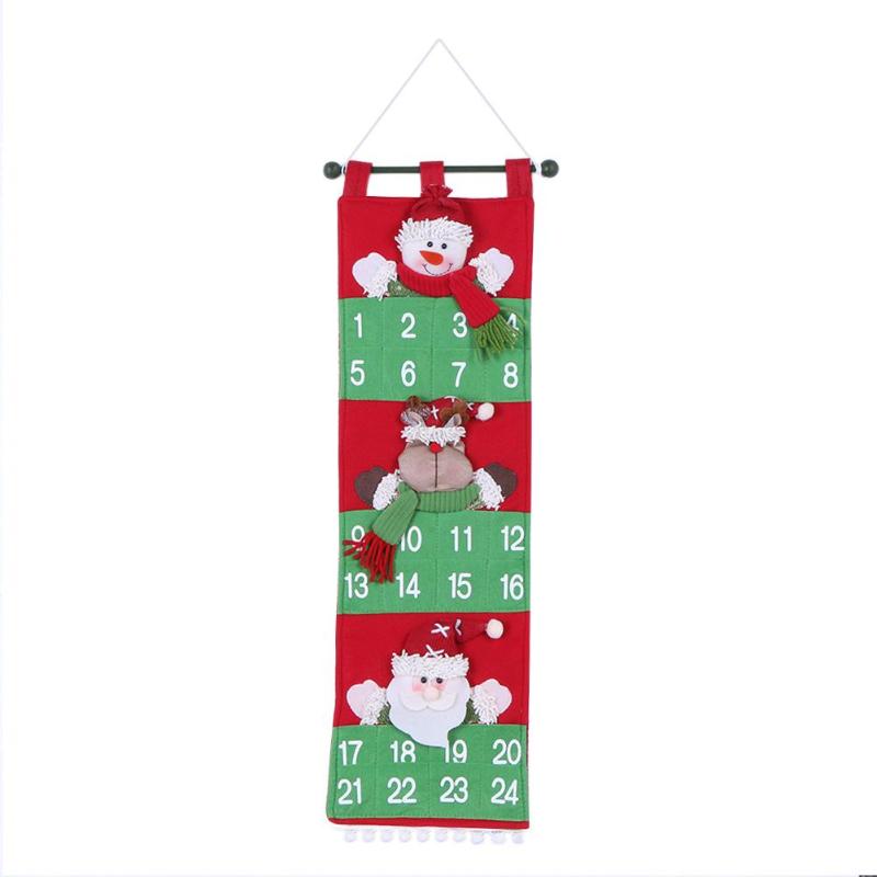 Christmas Calendar Santa Claus Snowman Xmas Advent... – Grandado