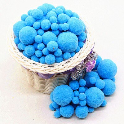 Lake Blue Pompom 8mm 10mm 15mm 20mm 30mm Pom Poms ... – Vicedeal