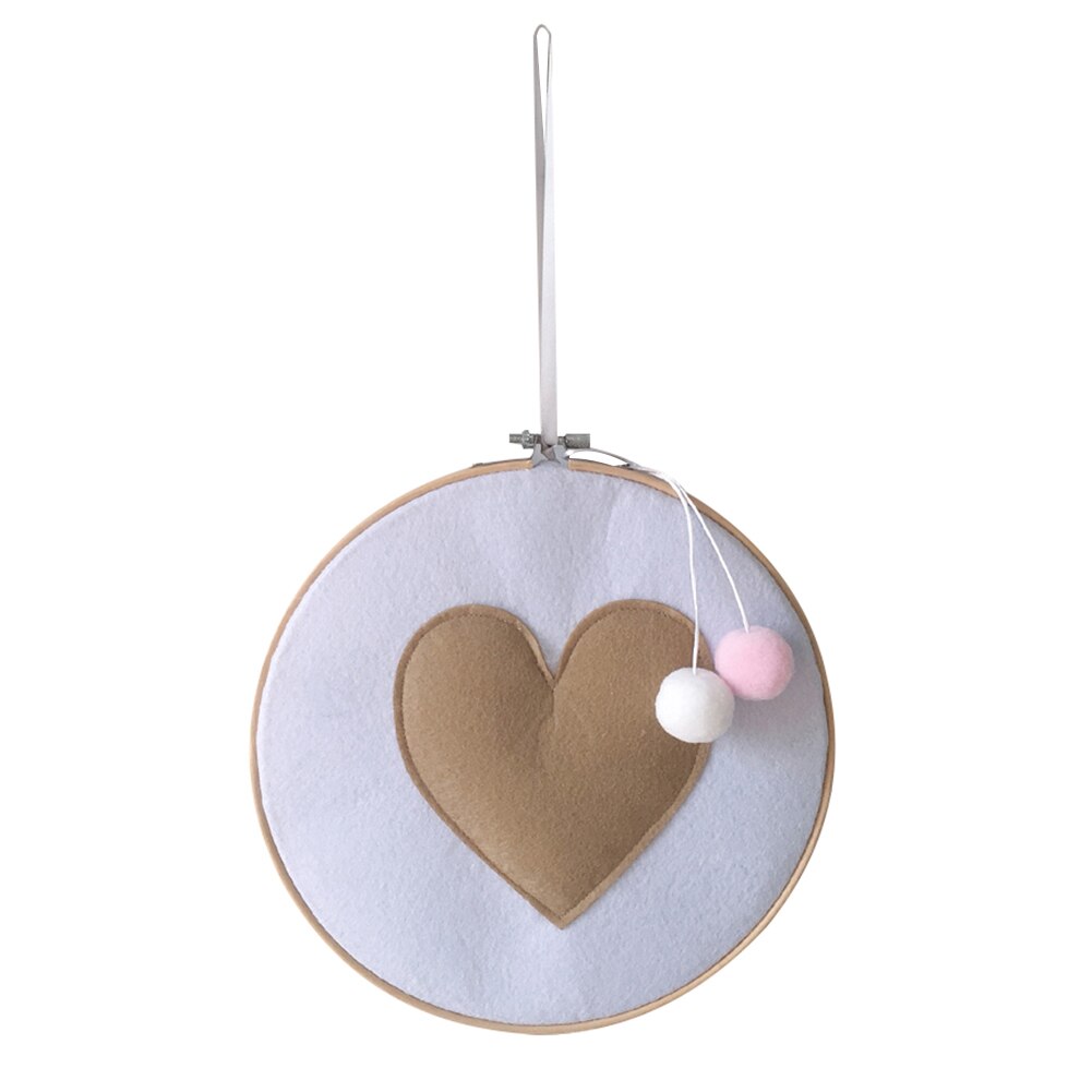 Nordic Style Felt Feather Heart Shaped Decorative ... – Vicedeal