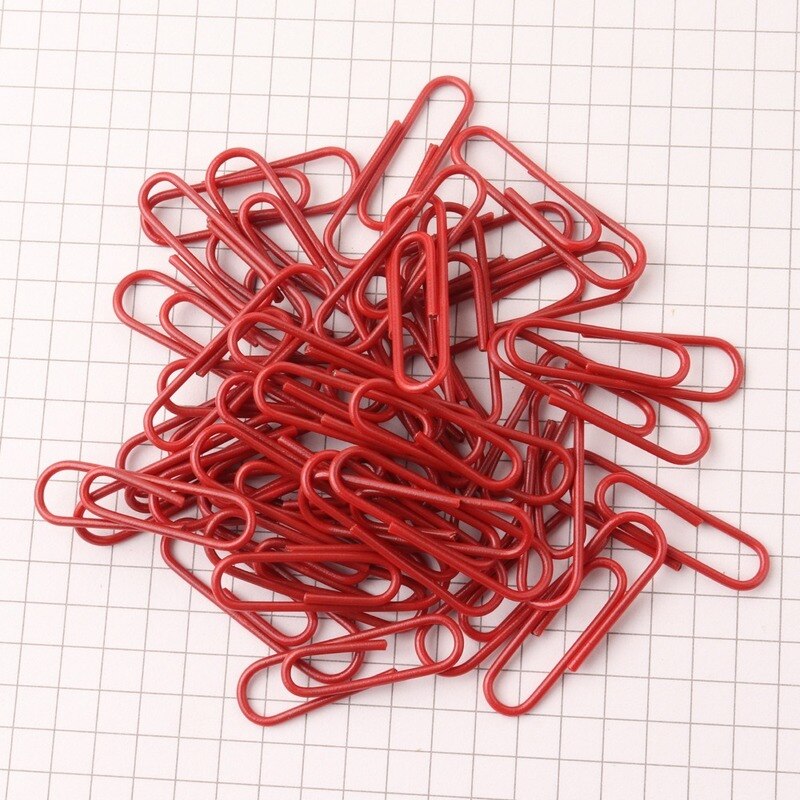 100PCS 28MM Office Paper Clips Color DIY Paper Cli... – Vicedeal