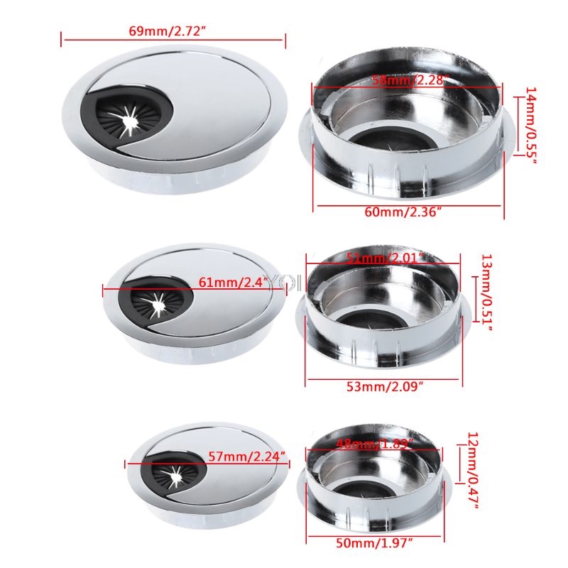 Zinc Alloy Wire Hole Cover Desk Cable Grommet Outl... – Vicedeal
