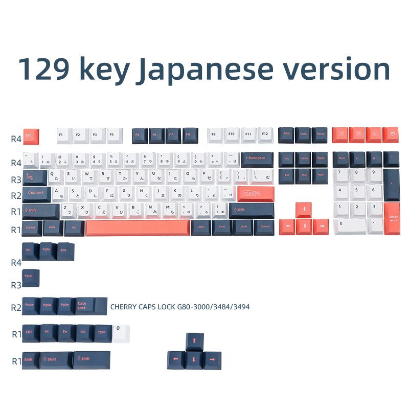 Japanse Bento Keycaps Cherry Profiel Dye Sub Pbt K... – Vicedeal