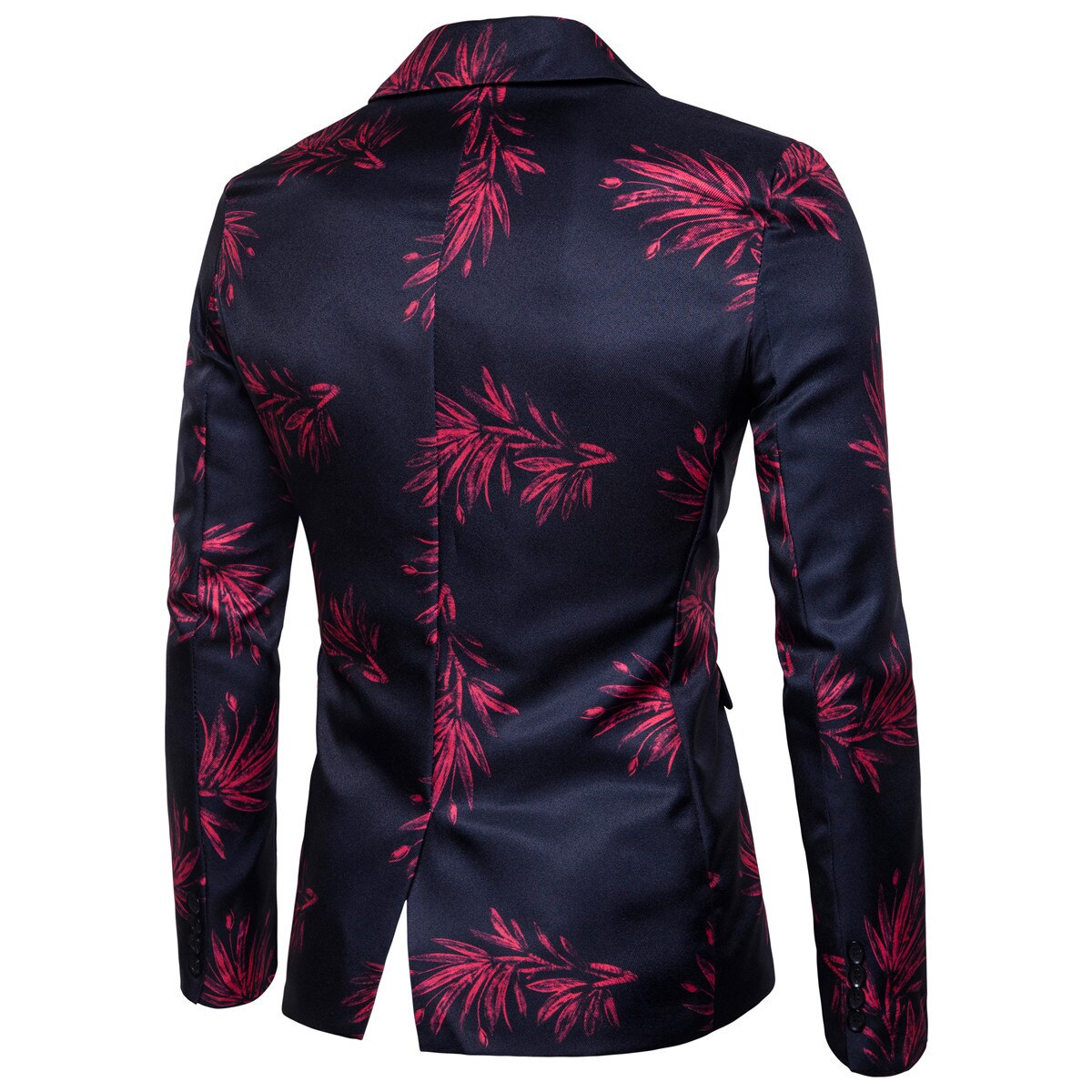 Male Button Casual Print Slim Fit Classic Brand Bl... – Grandado