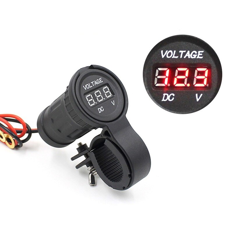 12/24V Motorcycle handlebar voltmeter waterproof v... – Grandado