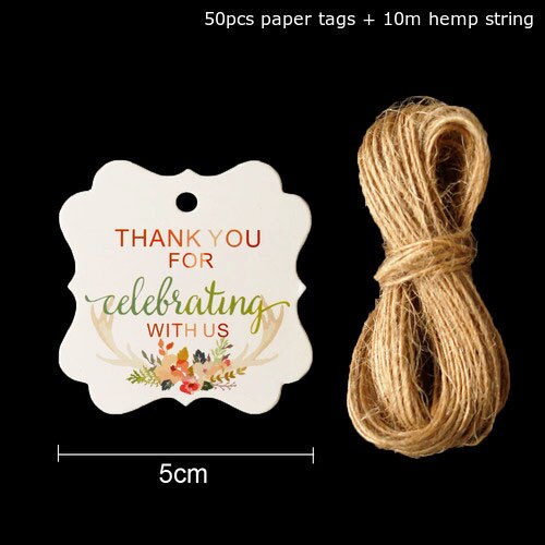 50pcs Chrismas Paper Tags Party Wedding Decoration... – Grandado