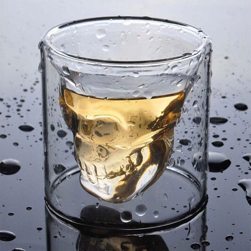 Taza de cerveza con calavera y Calavera, vaso de c... – Grandado