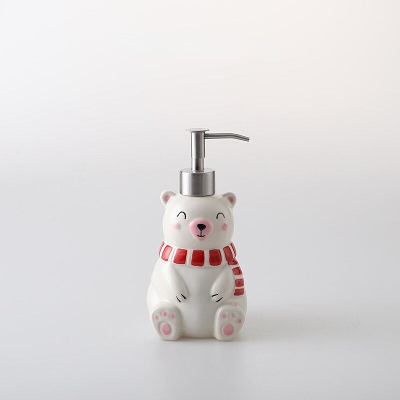 Ceramic Lotion Bottle Bear/penguin/snowman Christm... – Grandado