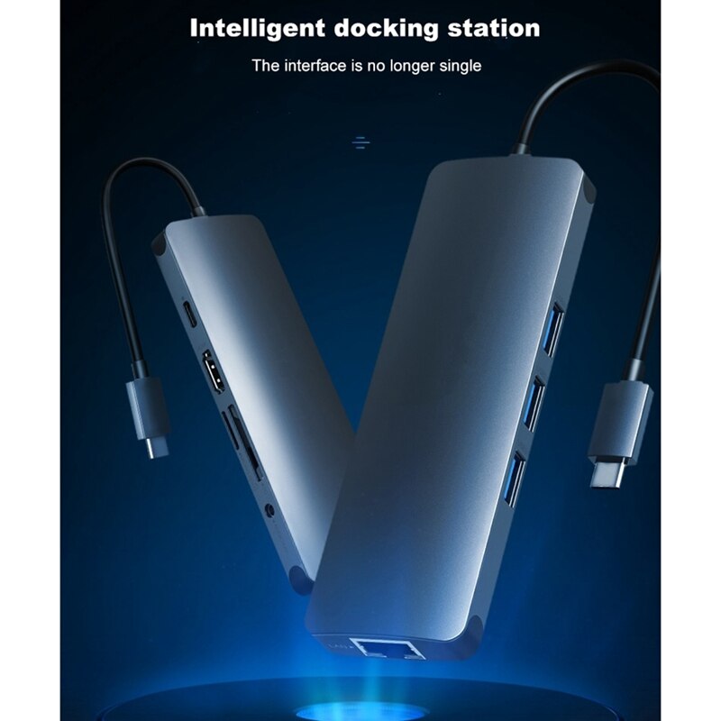 9 in 1 Type-C HUB ,Docking Station Type-C to HDMI ... – Grandado
