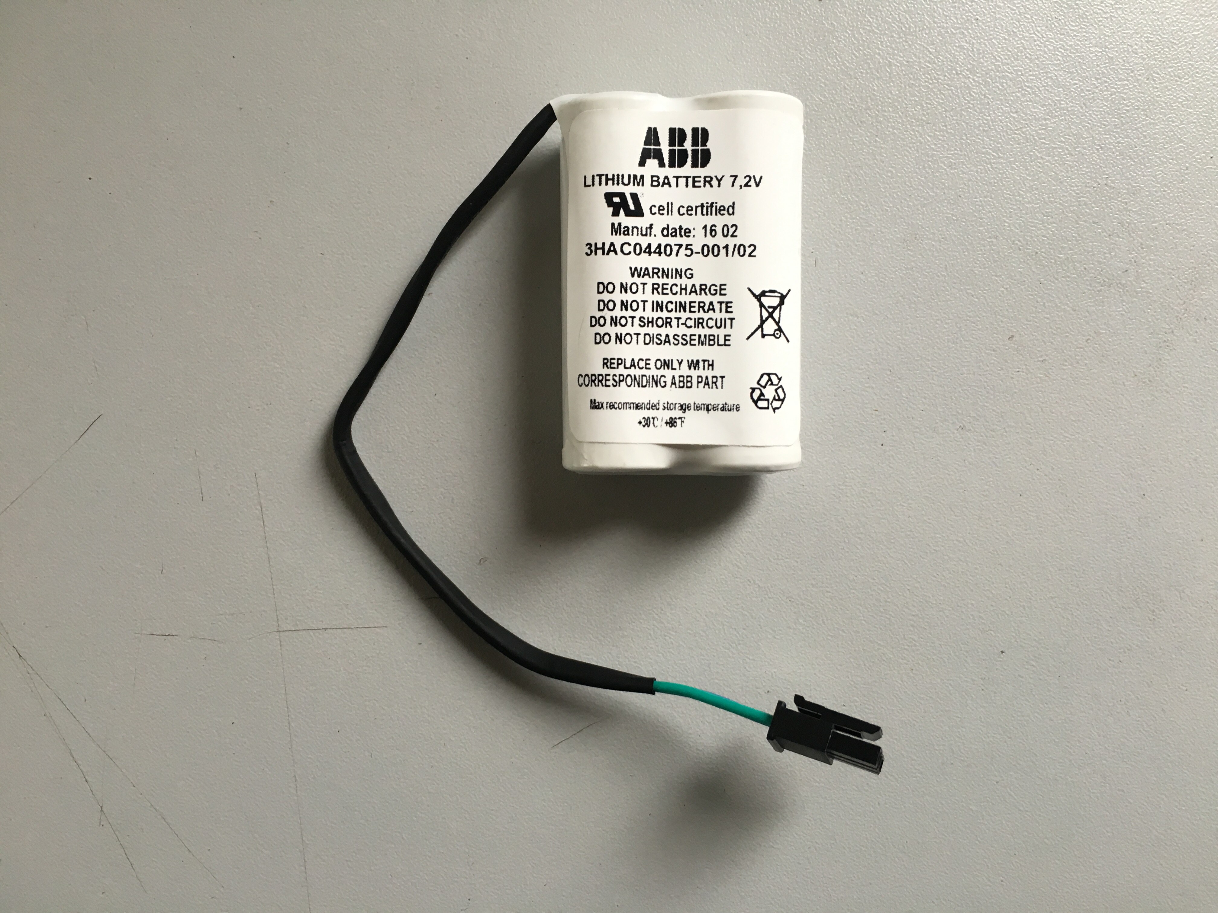 original Battery 3HAC044075-001/01 7.2V lithium ba... – Grandado