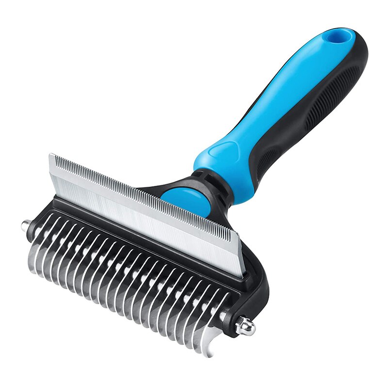 Dog Comb Rake 2 In 1 Safe Double-Sided Comfortable... – Grandado