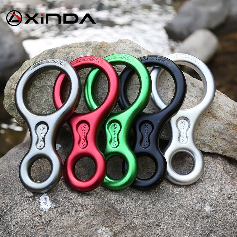 XINDA Rock Climbing Carabiner 8Shape Ring Abseilin... – Grandado