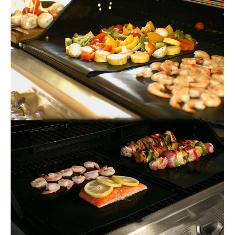 BBQ Non-stick BBQ Grill Pad Barbecue Baking Pad Re... – Vicedeal