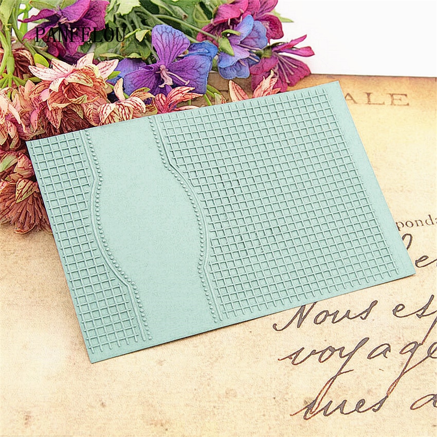 PANFELOU 10.5x14.8 Check card Embossing folders Pl... – Grandado