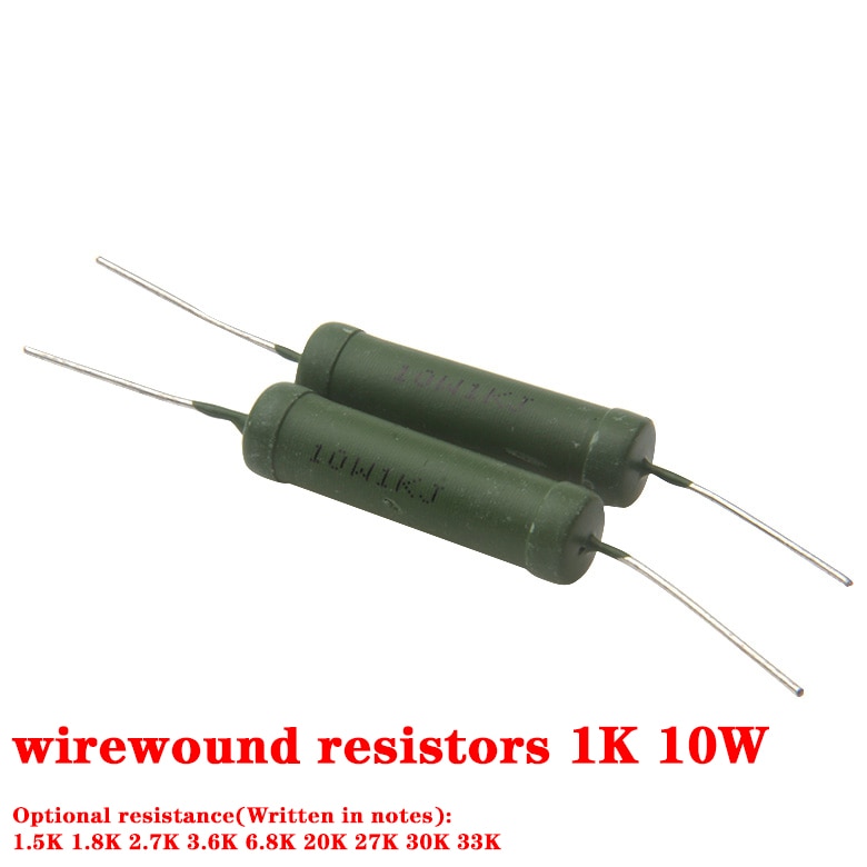 10PCS RX21-10W 1KRJ 10R 9x32mm 5% 1K Ceramic wound... – Grandado