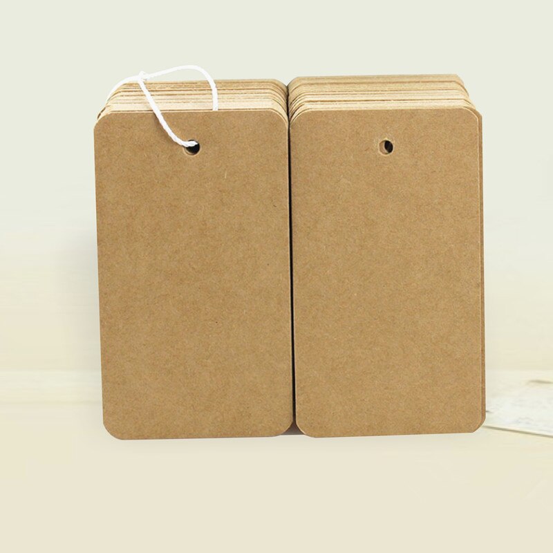 50pcs/lot Kraft paper Hang tag Retro Hang tag 5x9c... – Grandado