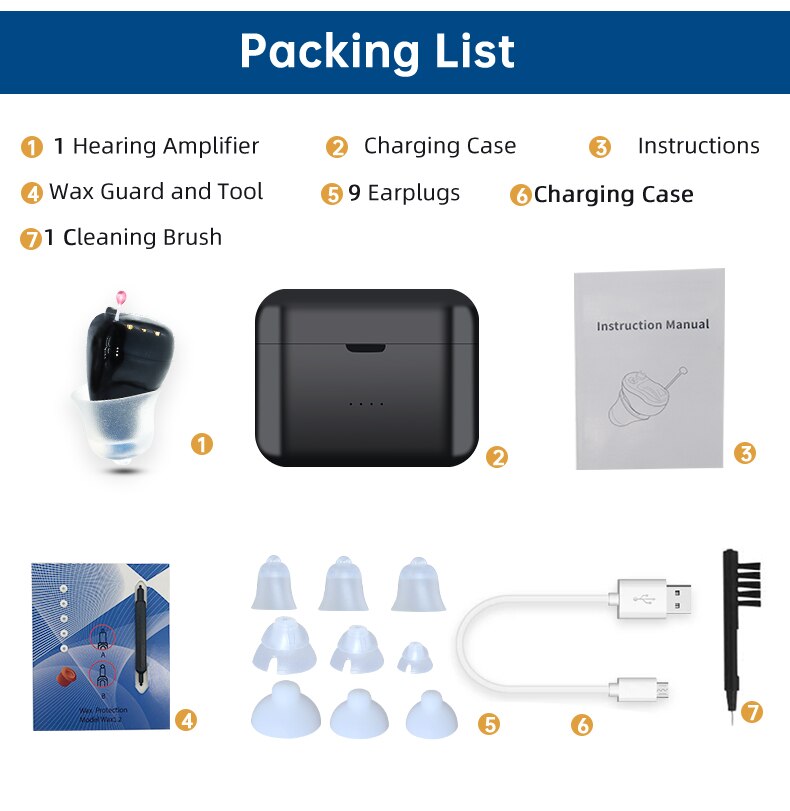 Gehoorapparaten Oplaadbare Intelligente Stijl Low-... – Vicedeal