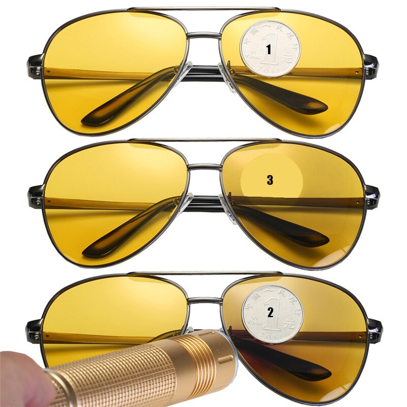 Driver's Glasses Polarized Night Vision Yellow Gla... – Vicedeal