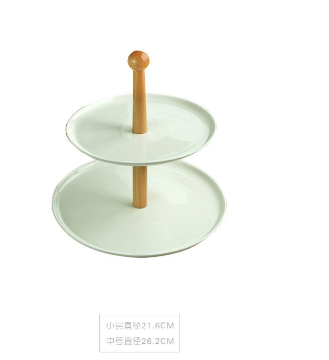 Ceramic Double-layer Fruit Plate Two Or Three Laye... – Vicedeal