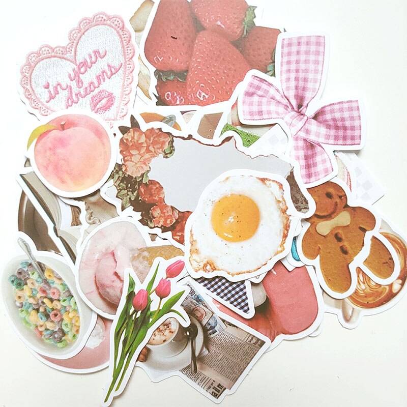 28Pcs Pink Series Bow Stickers DIY Scrapbooking Al... – Grandado