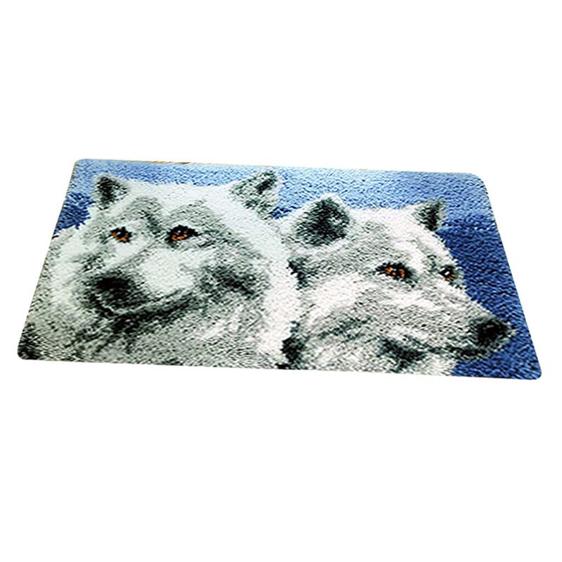 DIY Wolf Latch Hook Rug Making Crafts Kit for Begi... – Vicedeal