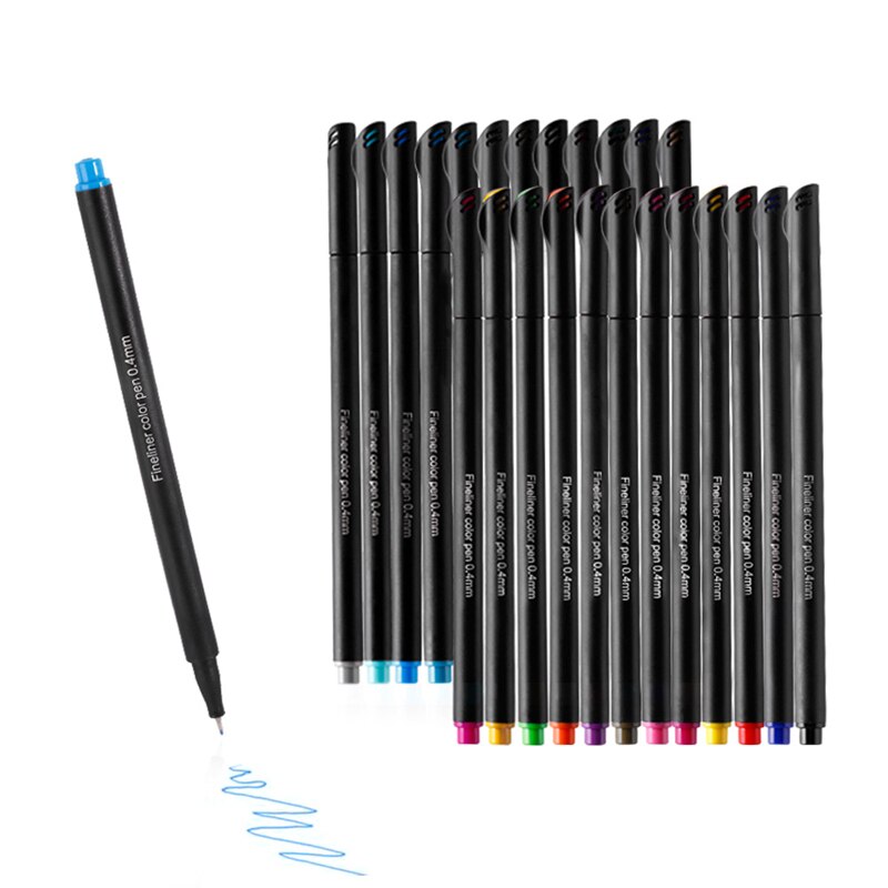 EZONE 12colors Gel pen Fine Line Color Water-based... – Vicedeal
