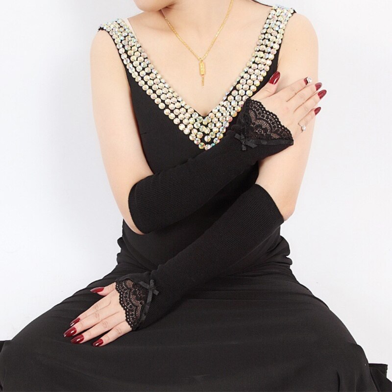 Women Winter Ribbed Knitted Arm Warmers Sleeves La... – Vicedeal