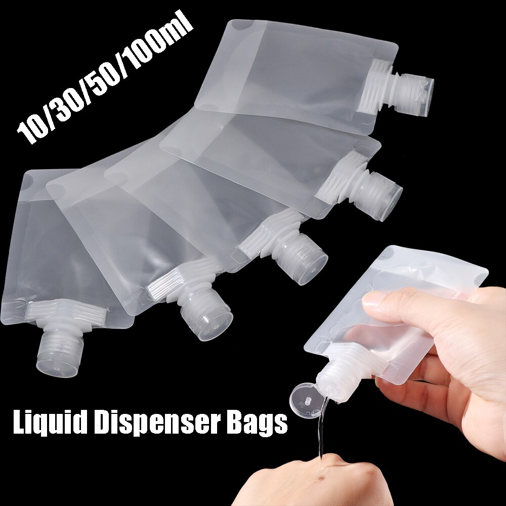 10pcs Clear Reusable Leakproof Refillable Pouches ... – Vicedeal