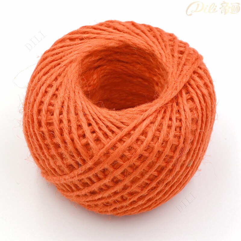 1.5mm*50m/Roll Hemp Rope Orange Color Sisal Cord J... – Grandado
