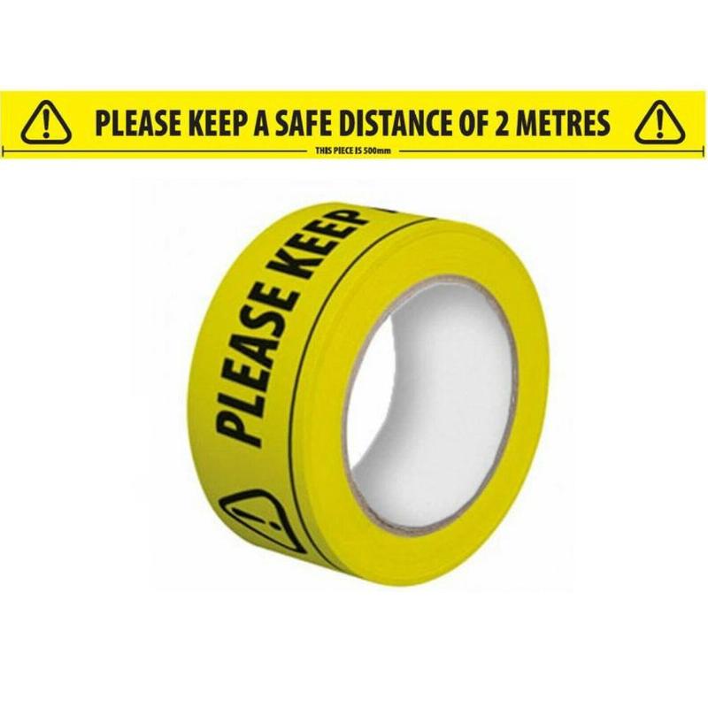 1roll Floor Marking Tape "please Keep A Safe Dista... – Grandado