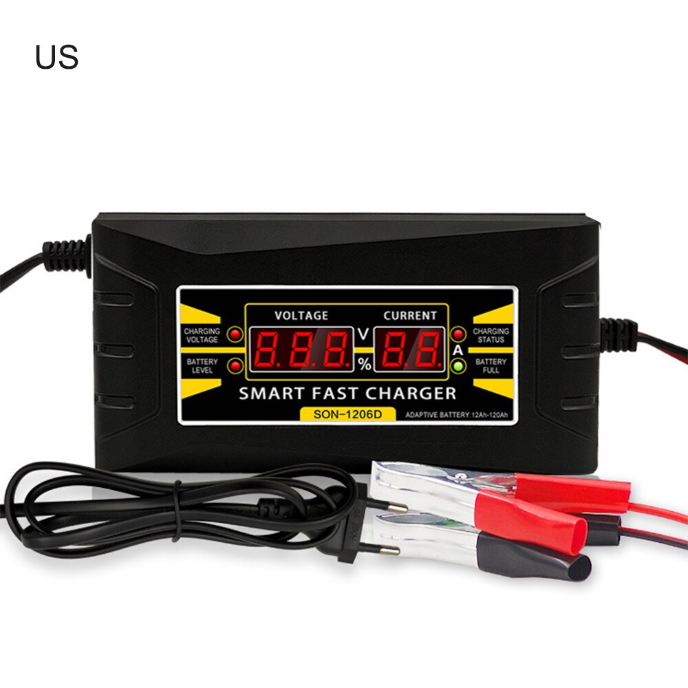 150V/250V To 12V 6A Car Battery Charger Smart Fast... – Grandado