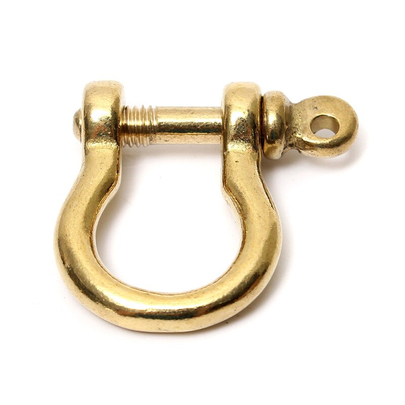 Solid Pure Brass Carabiner Shackle Key Ring Chain ... – Vicedeal