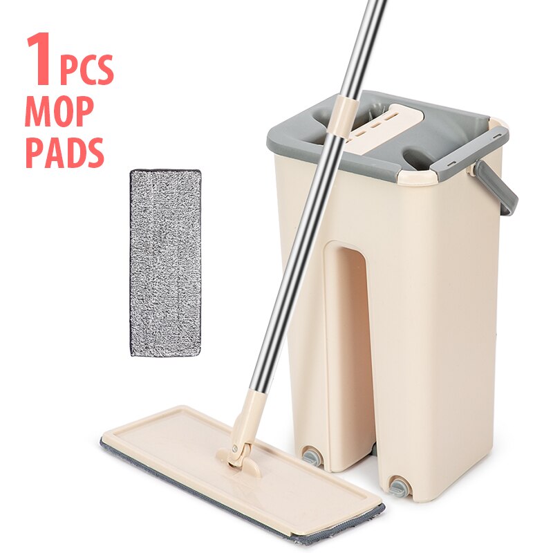 Floor Cleaning Mop Hand Free Wringing Mop Self Wet... – Vicedeal