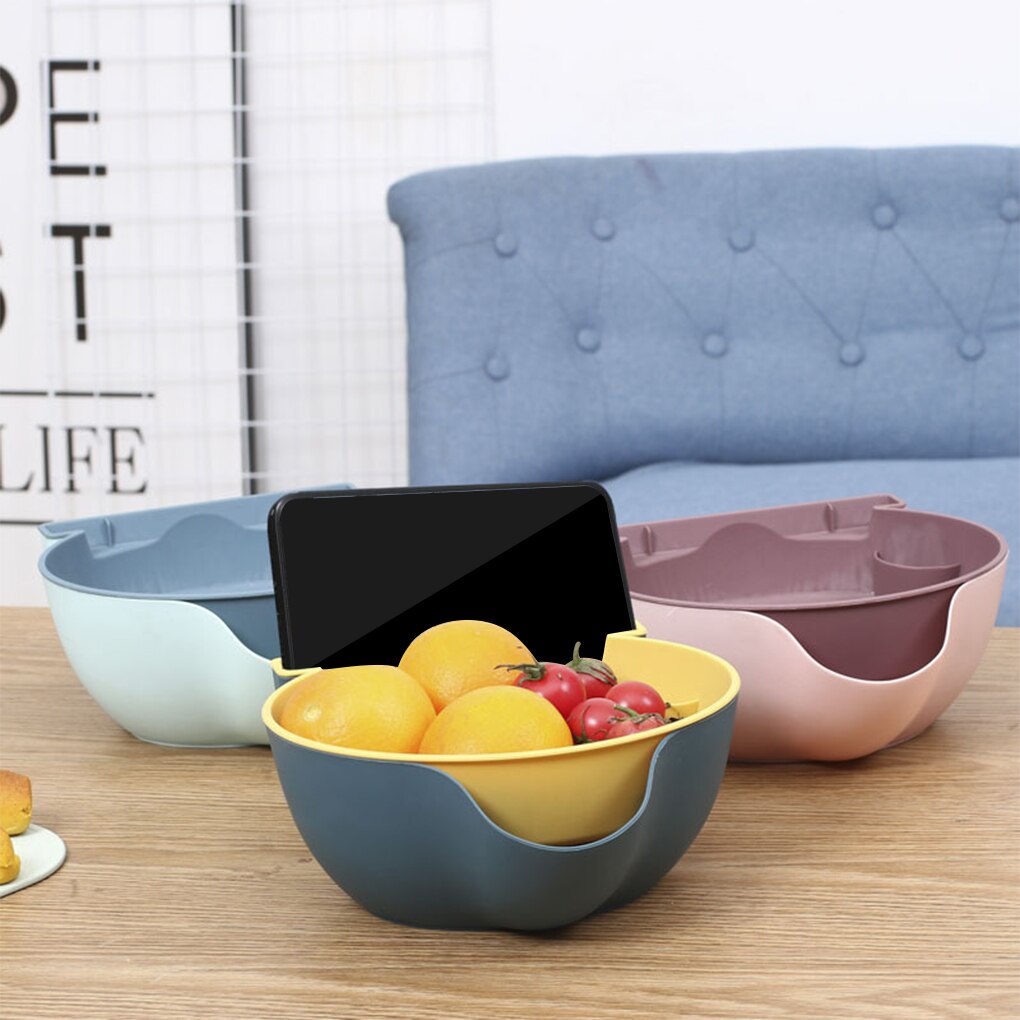 PP Colander Portable Double Layer Washable Sieve K... – Vicedeal