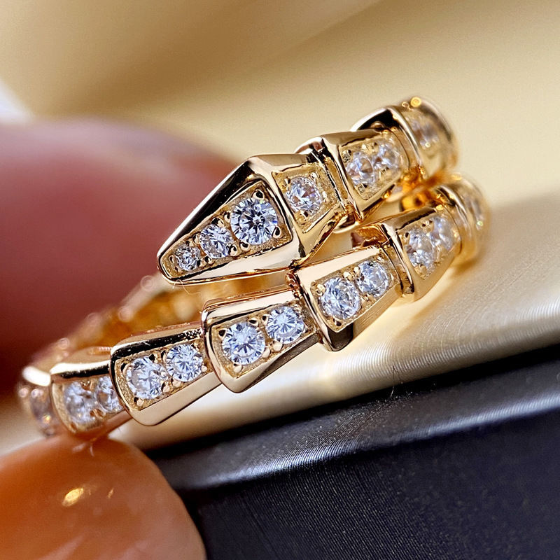 INS Copper Rainbow Color Cubic Zircon Stone Finger... – Grandado
