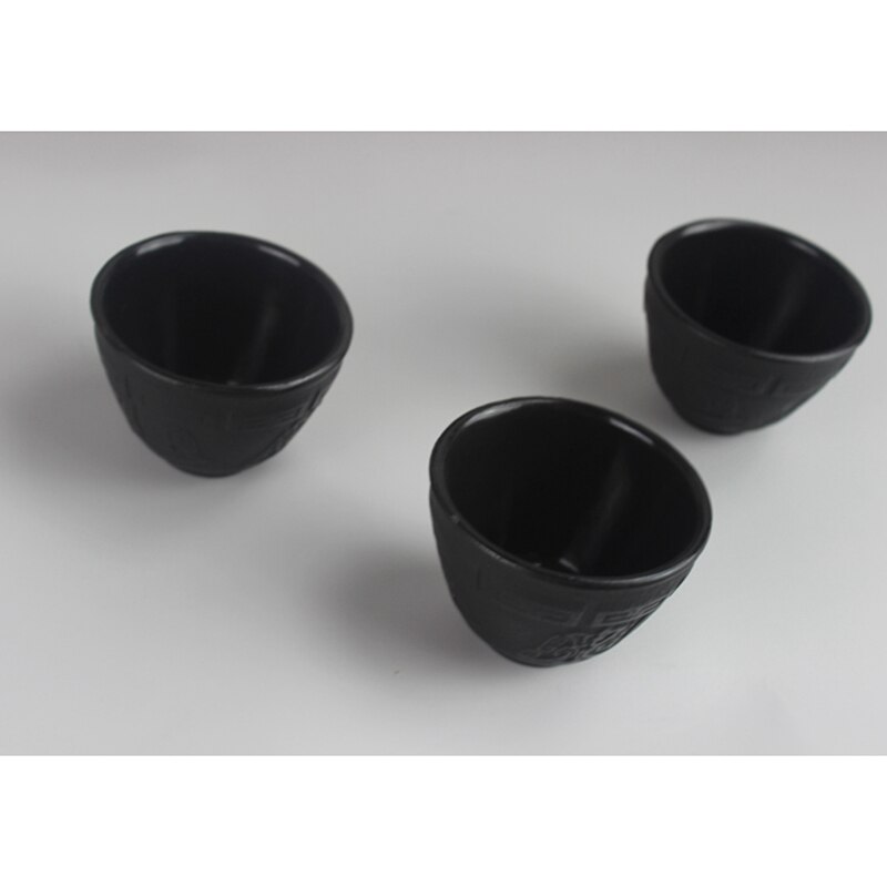 4 Pcs/Set Cast Iron Tea Cup Set Japanese Teacup Cu... – Grandado