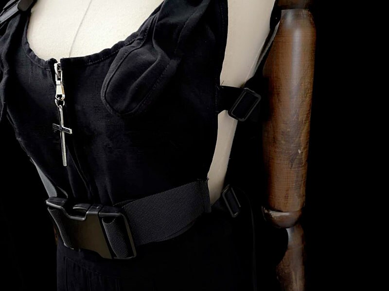 Spring Summer Harajuku Women Punk Style Cross Plea... – Grandado