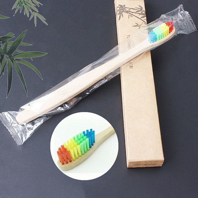 4 Colors Environmentally Wood Bamboo Toothbrush En... – Vicedeal