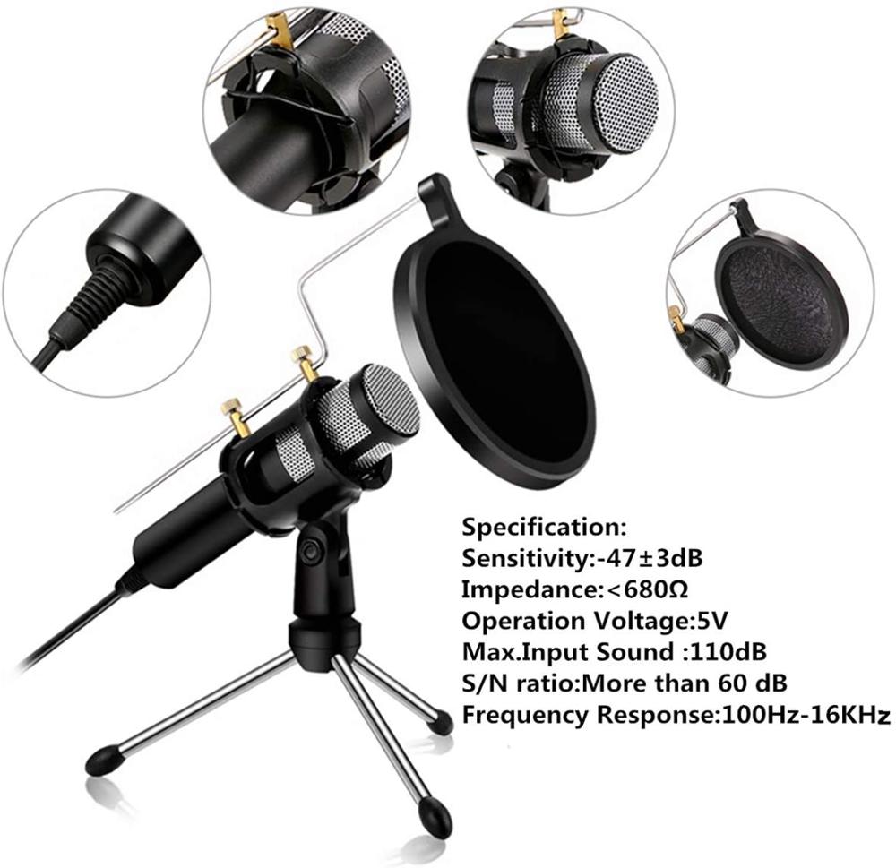 Depusheng – Microphone à condensateur E300, en mét... – Grandado