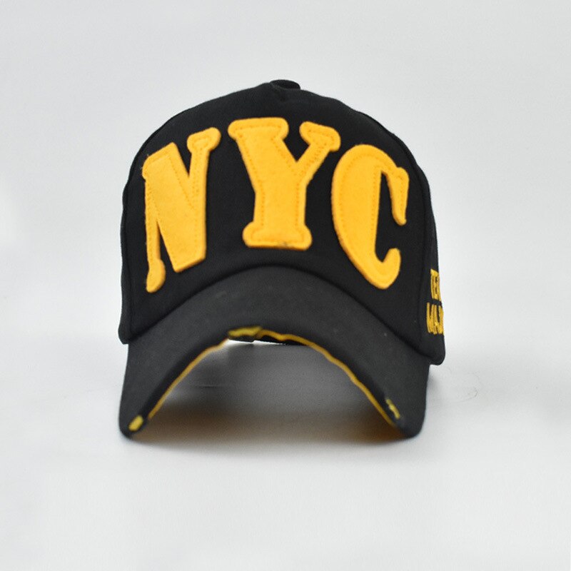 Zomer Borduren Nyc 5 Panel Katoenen Baseball Cap Z... – Grandado